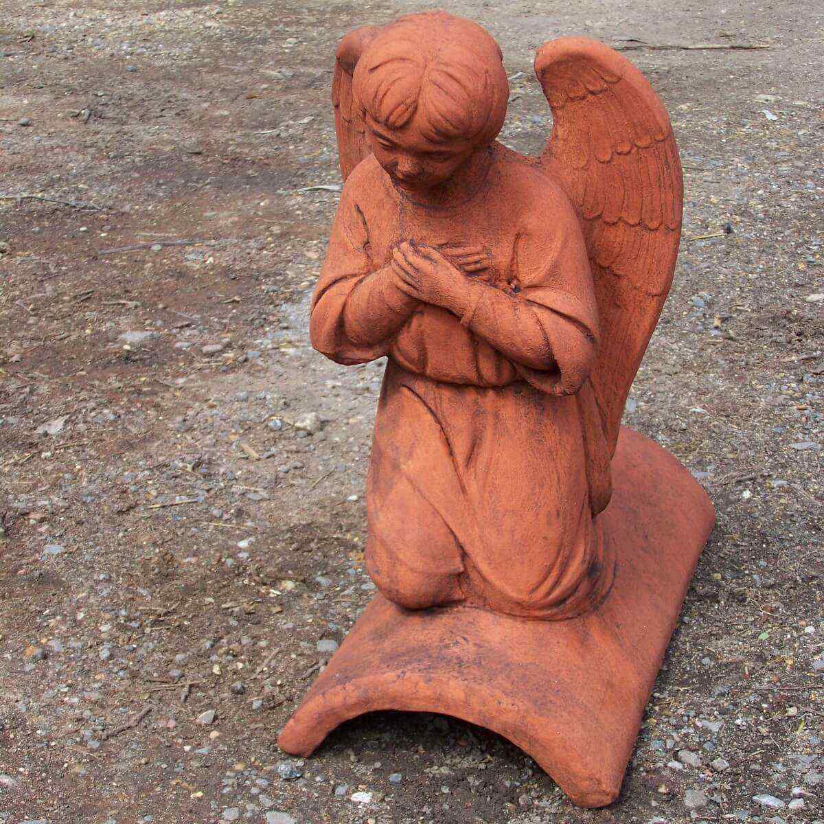 Segmental roof finials: Angel architectural roof finial - segmental ridge