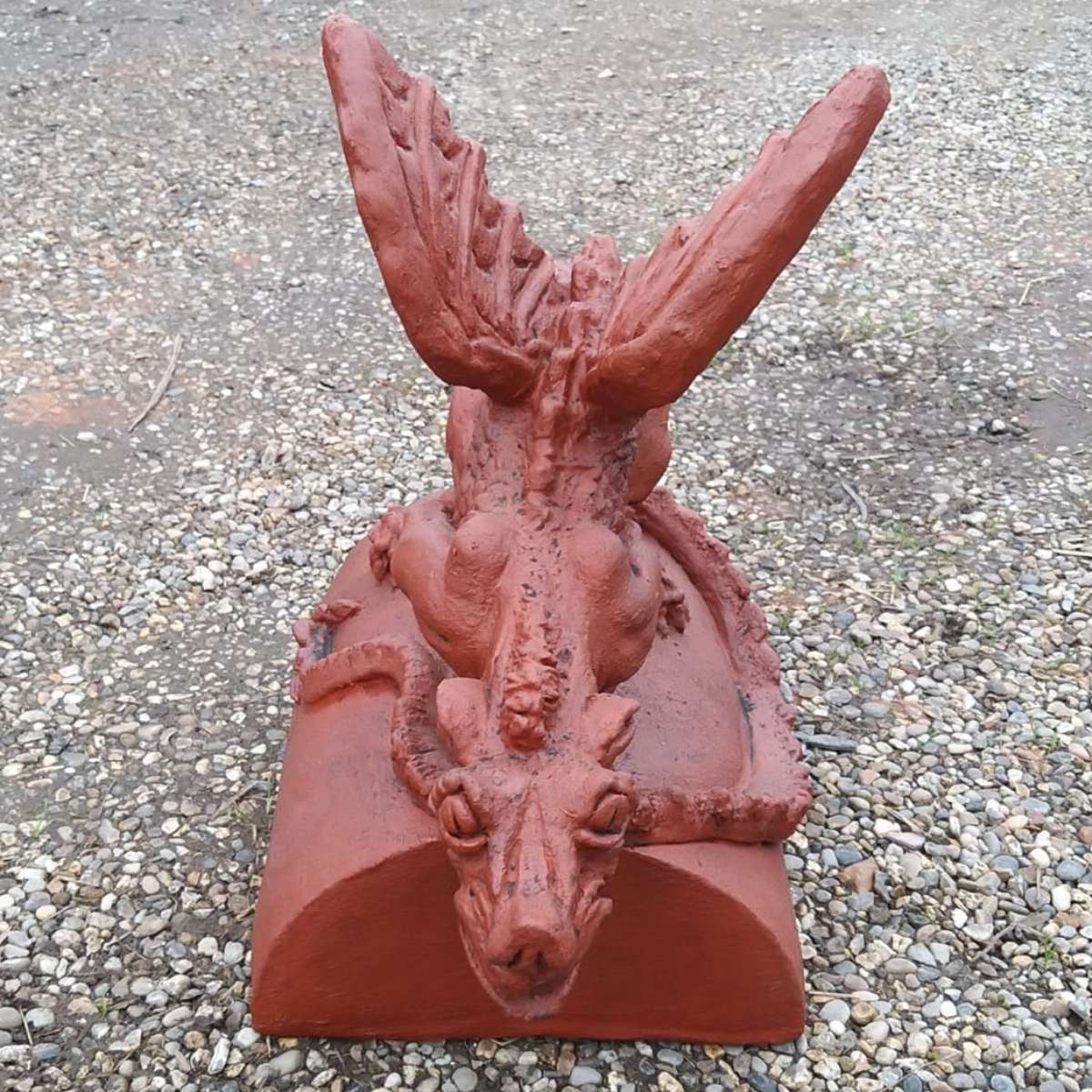 Half round roof finials: Dragon ridge - half round stop end