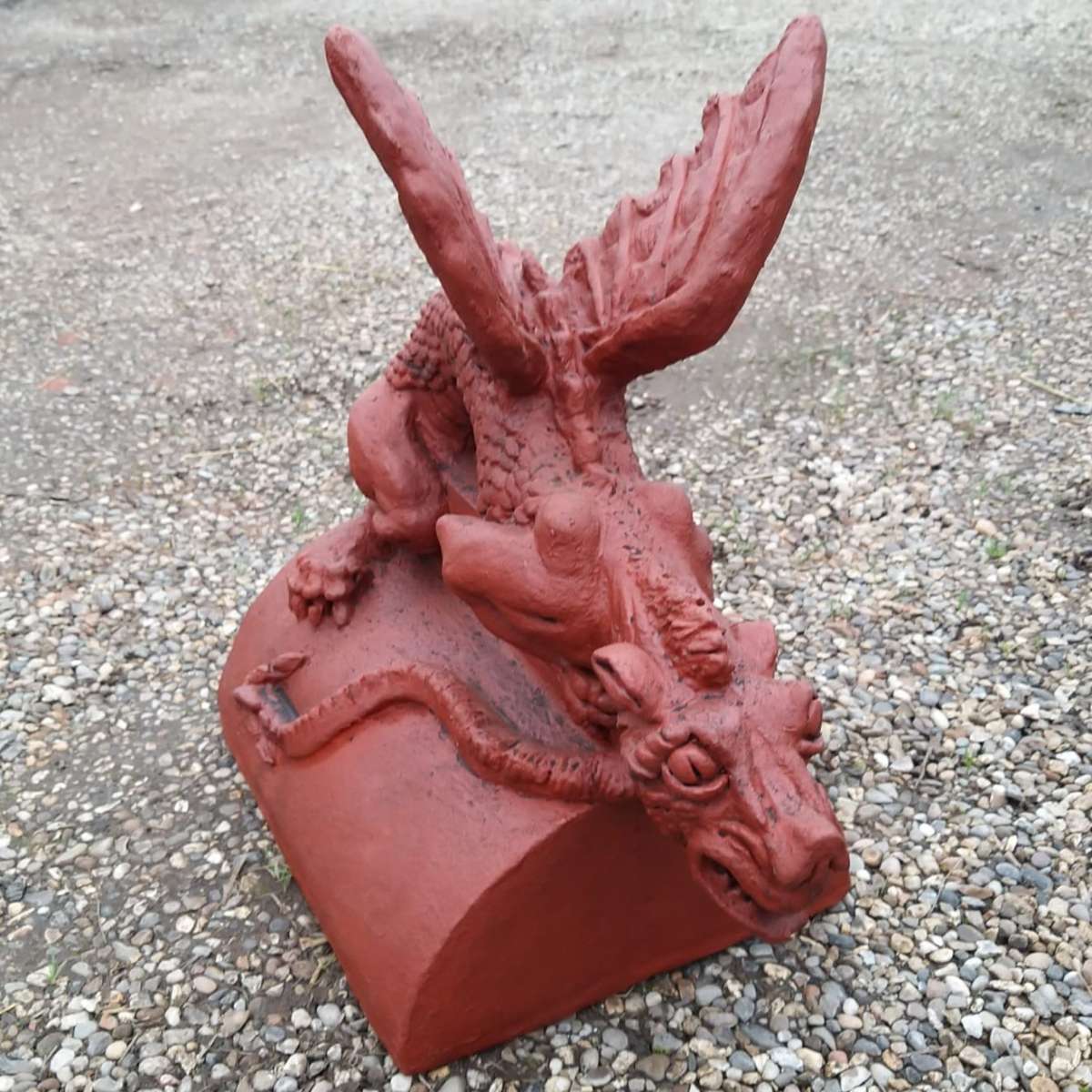 Half round roof finials: Dragon ridge - half round stop end