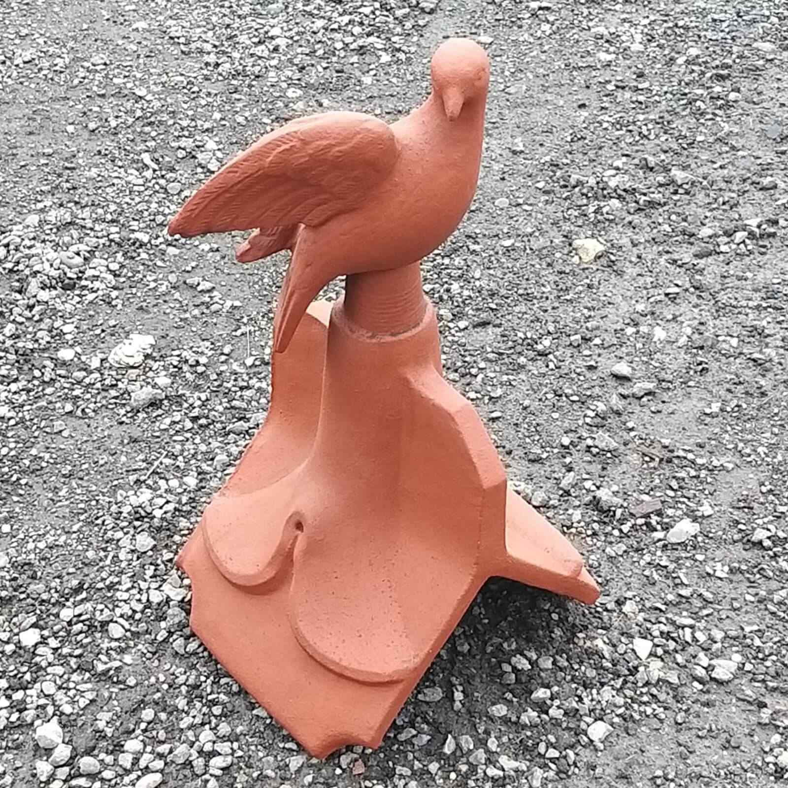 45 Degree finials: Bird alert dove roof finial - 45 degree