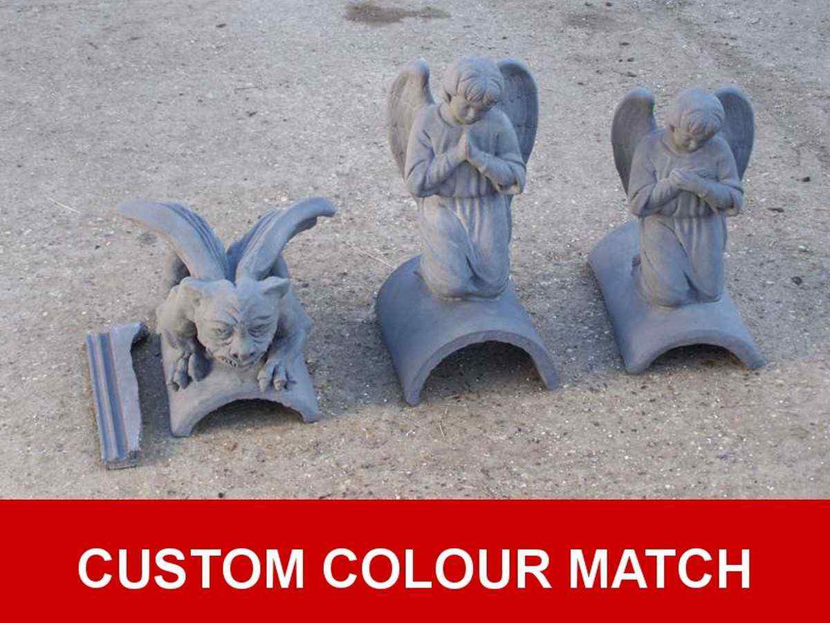 Segmental roof finials: Angel architectural roof finial - segmental ridge